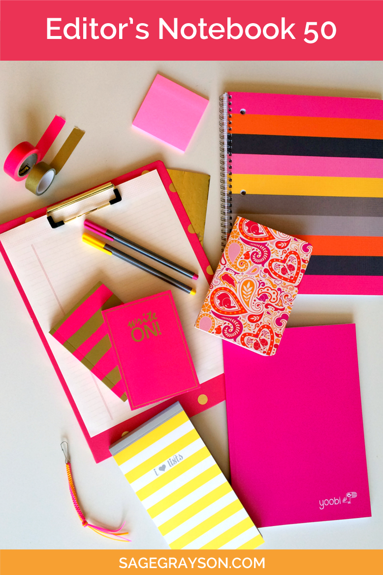 Editor's Notebook 50 - Sage Grayson, Life Editor