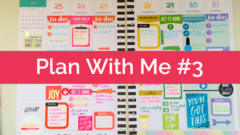 Plan With Me #3: Happy Planner, Rainbow Spread - Sage Grayson, Life Editor