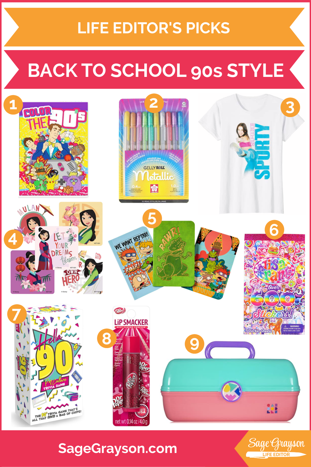 Life Editor's Picks: Back to School 90s Style - Sage Grayson, Life Editor