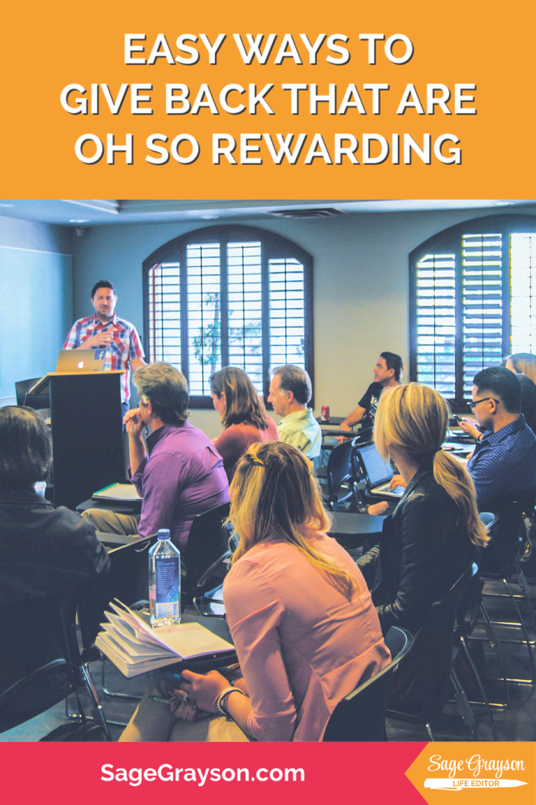 Easy Ways to Give Back That Are Oh So Rewarding - Sage Grayson, Life Editor