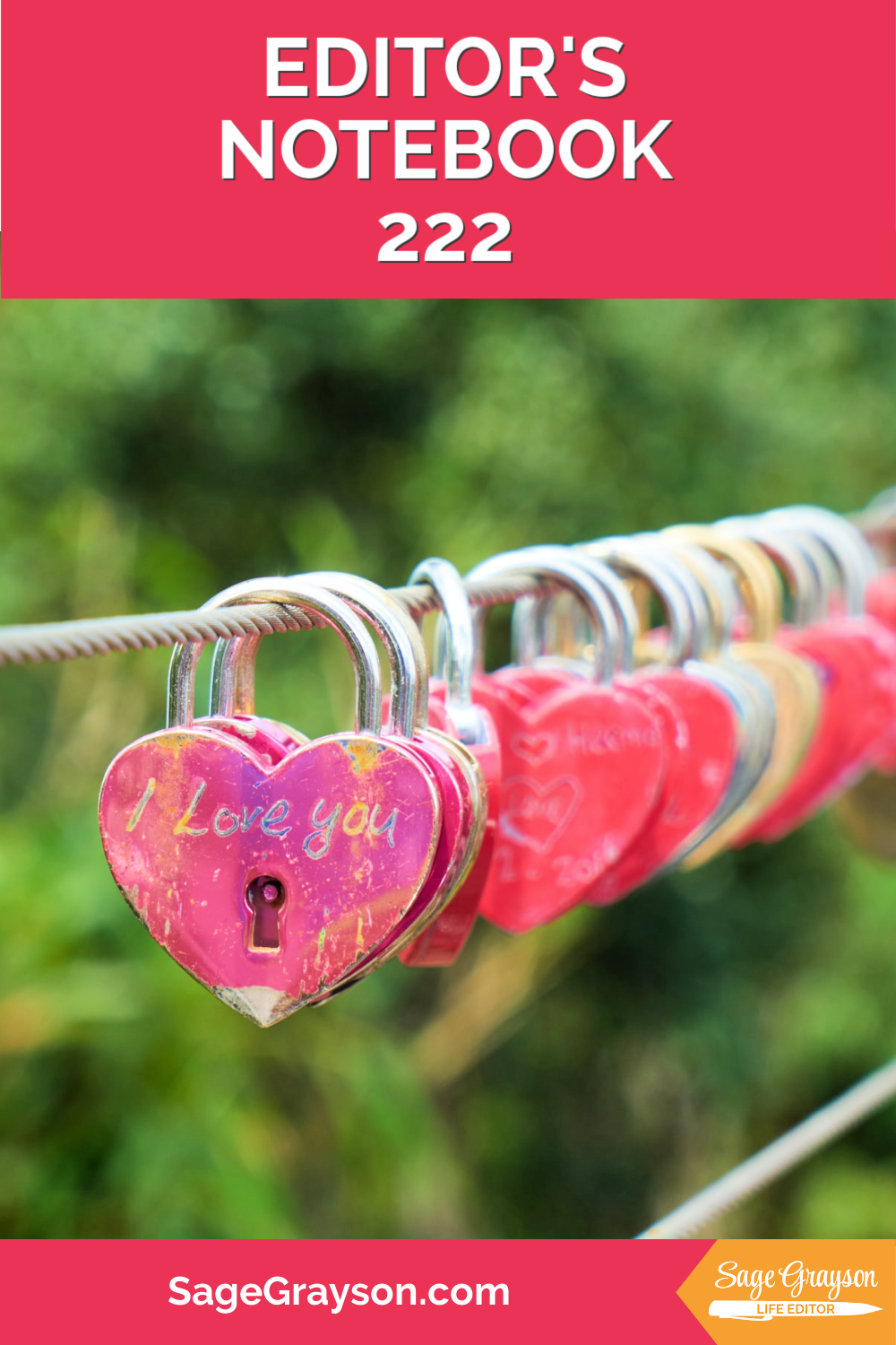 Editor's Notebook 222 - Sage Grayson, Life Editor