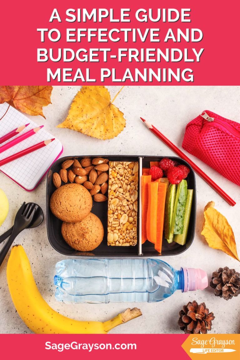 A Simple Guide to Effective and Budget-Friendly Meal Planning - Sage ...