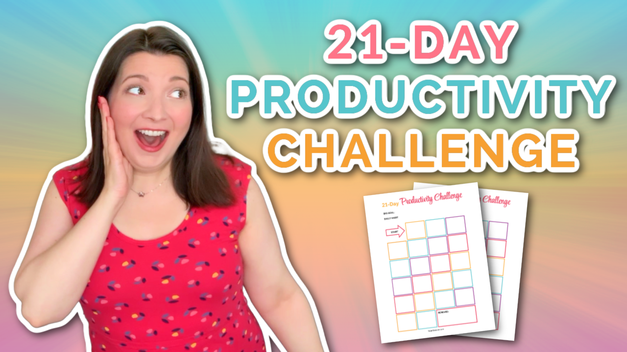 21-Day Productivity Challenge | Free Printable Worksheet and Action Plan - Sage Grayson, Life Editor