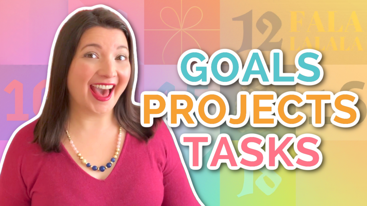 How Goals, Projects, and Tasks Are Different | The Secret to Pyramid ...