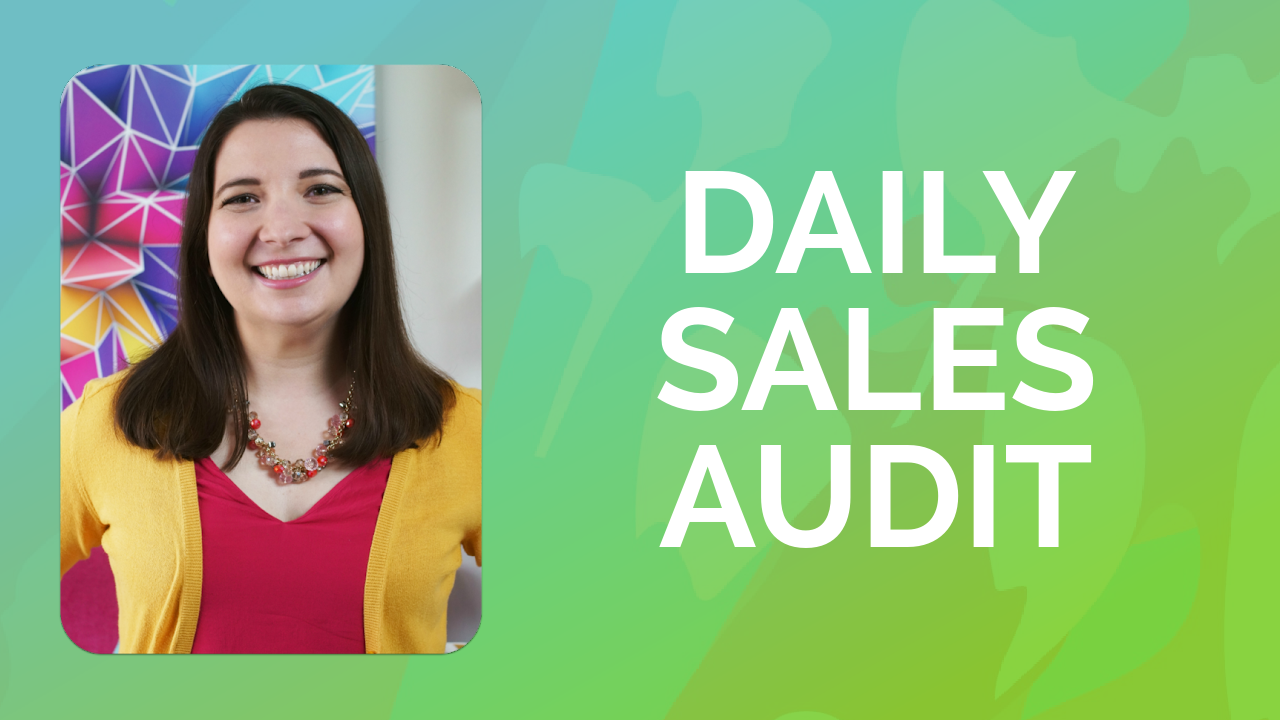 Lessons From Testing My New Daily Sales Audit Call - Sage Grayson, Life ...