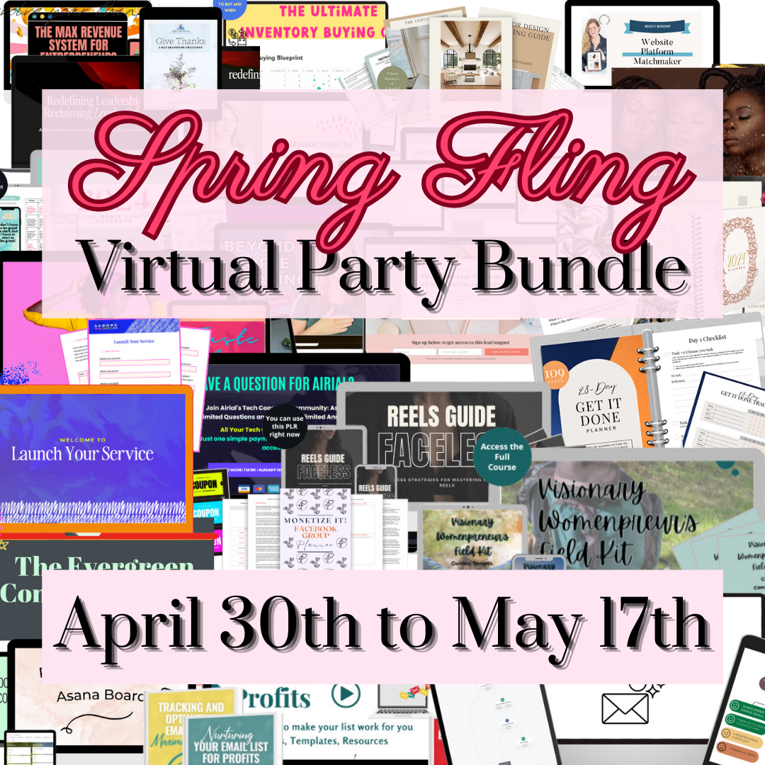 Spring Fling Virtual Party Bundle | New Freebies! - Sage Grayson, Life ...