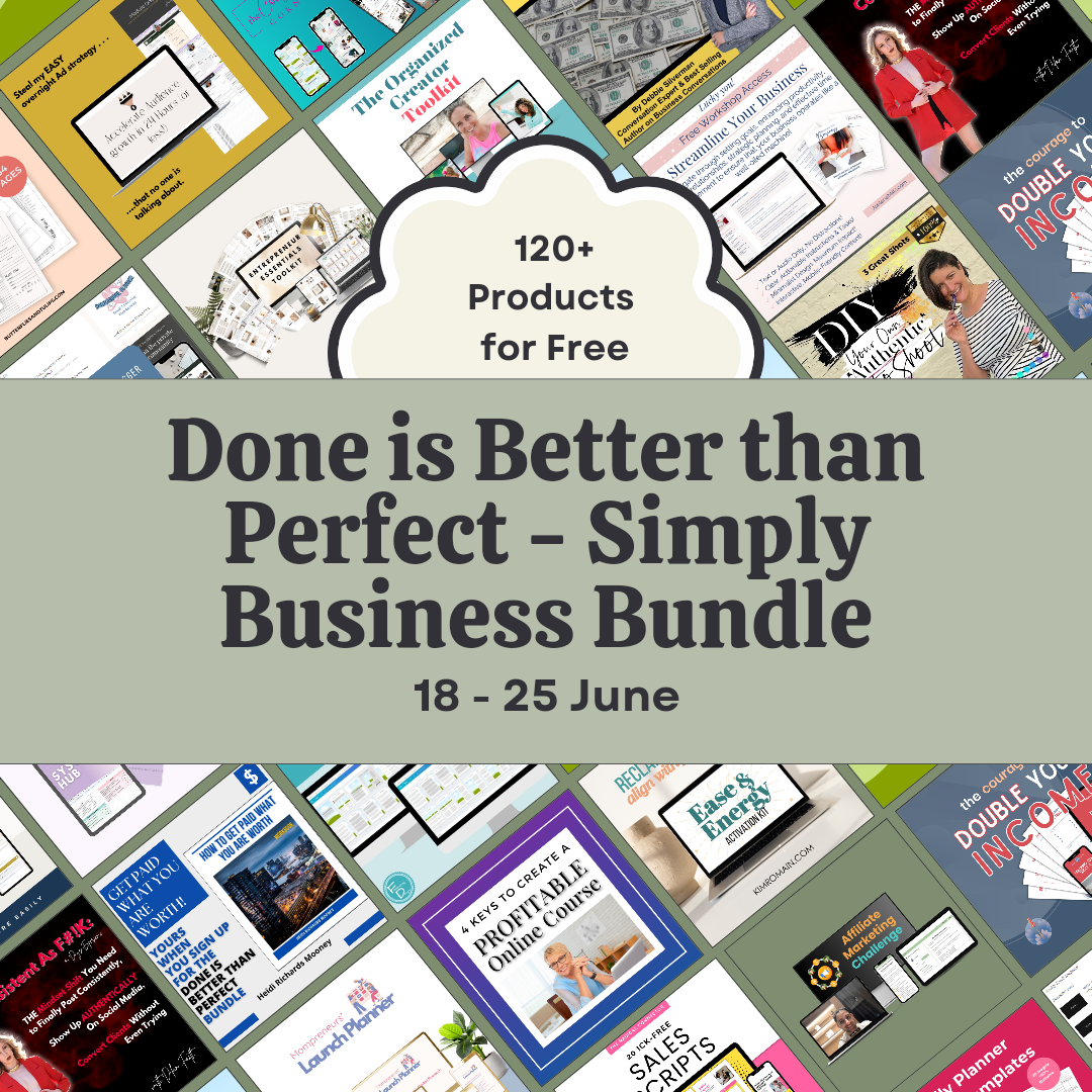 Done Is Better Than Perfect Bundle | Freebies For Normal People! - Sage ...