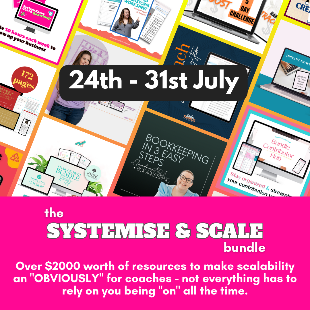 Systemise and Scale Bundle | All-New Freebies! - Sage Grayson, Life Editor