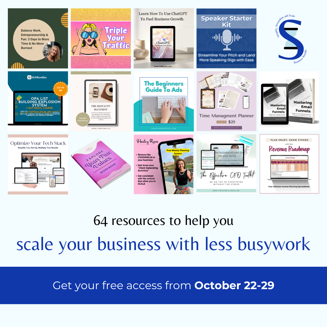 Get Ready to Simplify, Streamline, and Scale Your Biz | All-New Freebies! - Sage Grayson, Life ...